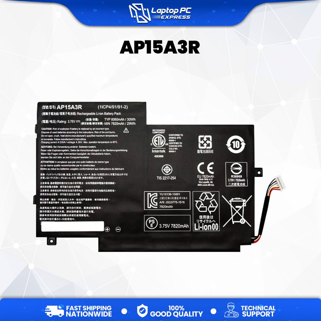 AP15A3R Acer Aspire SWITCH 10 SW3-013, Aspire SWITCH 10E SW3-013 ...
