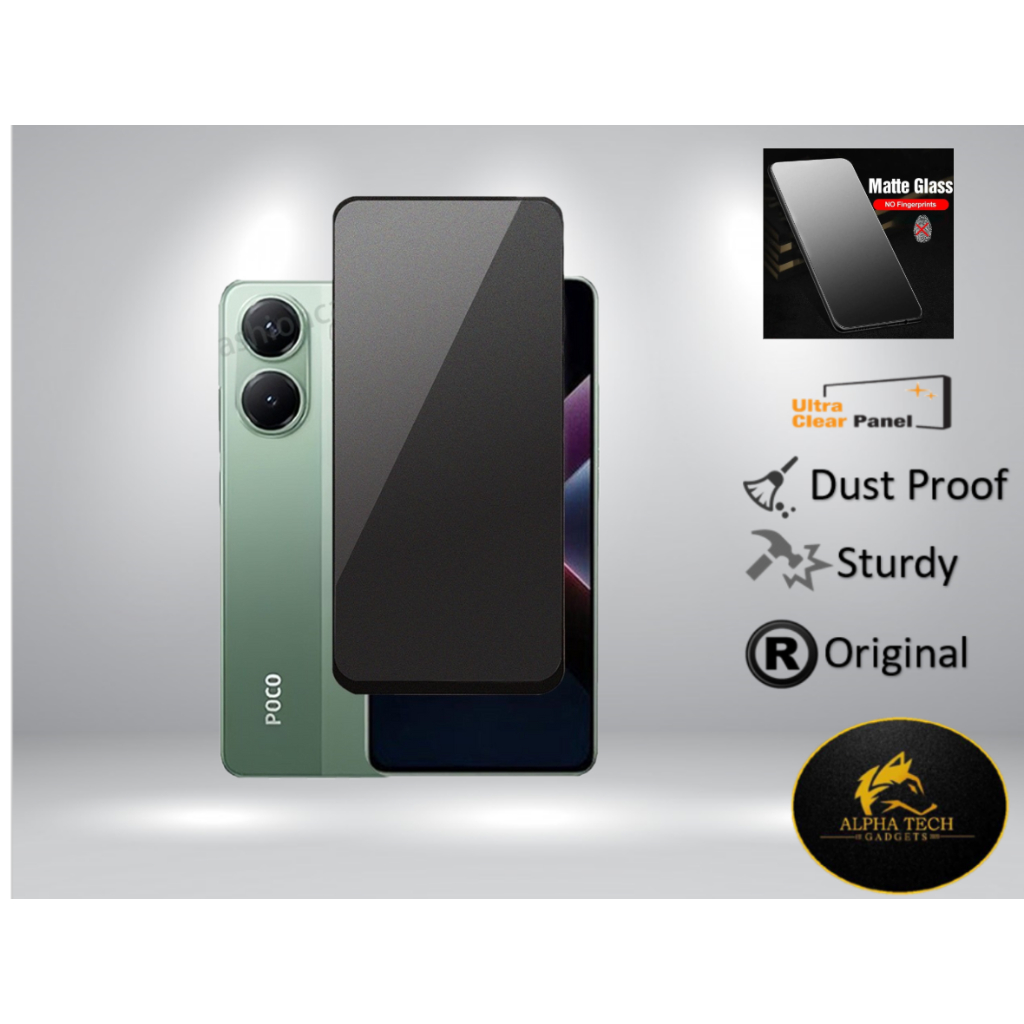 POCO X7 PRO 5G / X6 PRO / X6 Premium MATTE Smooth Tempered Glass Screen ...
