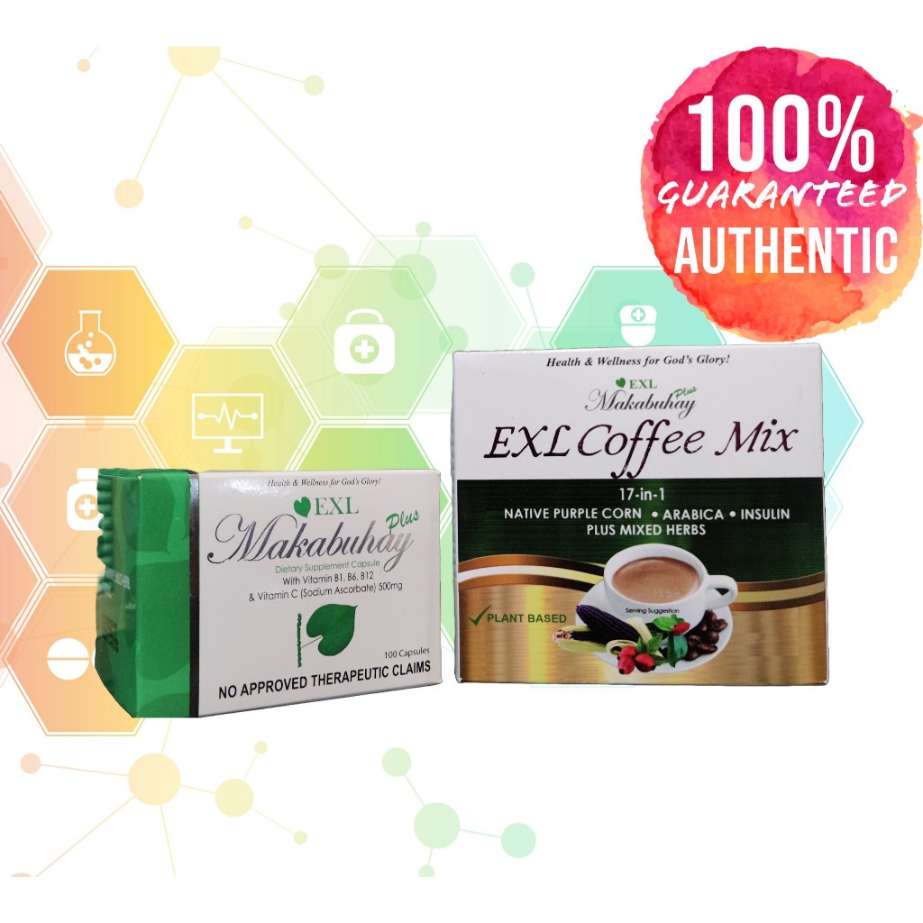 EXL Coffee Mix 17-in-1 + EXL Makabuhay Plus Capsule 100's Bundled ...