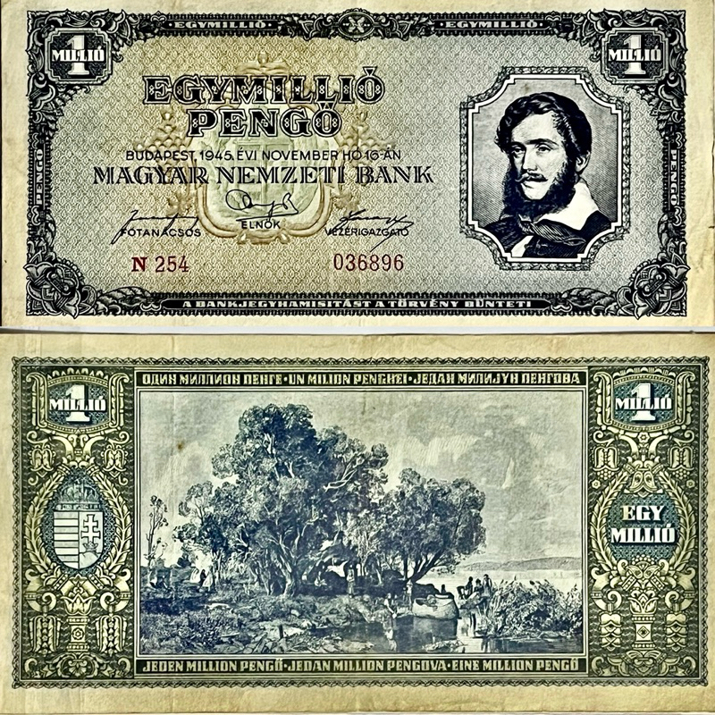 Paper Note Collection • Hungary Million Pengo | Shopee Philippines