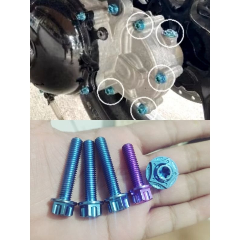 Titanium Gr5 Nmax/Aerox V1&V2 Gear oil Set | Shopee Philippines
