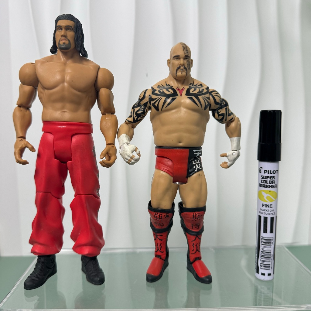 SALE!!! WWE Mattel Booker T Tensai The Great Kahli Triple H Collectible ...