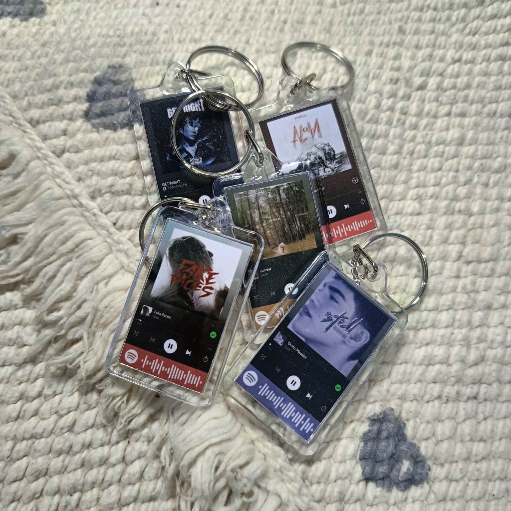 SB19 Spotify Solo Album Acrylic Keychains 5cm x 3.2 cm with FREE member ...
