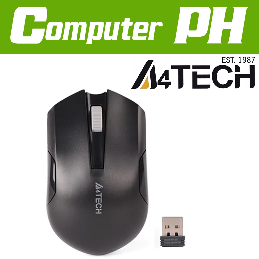 A4TECH G3-200N 2.4GHz 1200DPI Wireless Mouse Black | Shopee Philippines