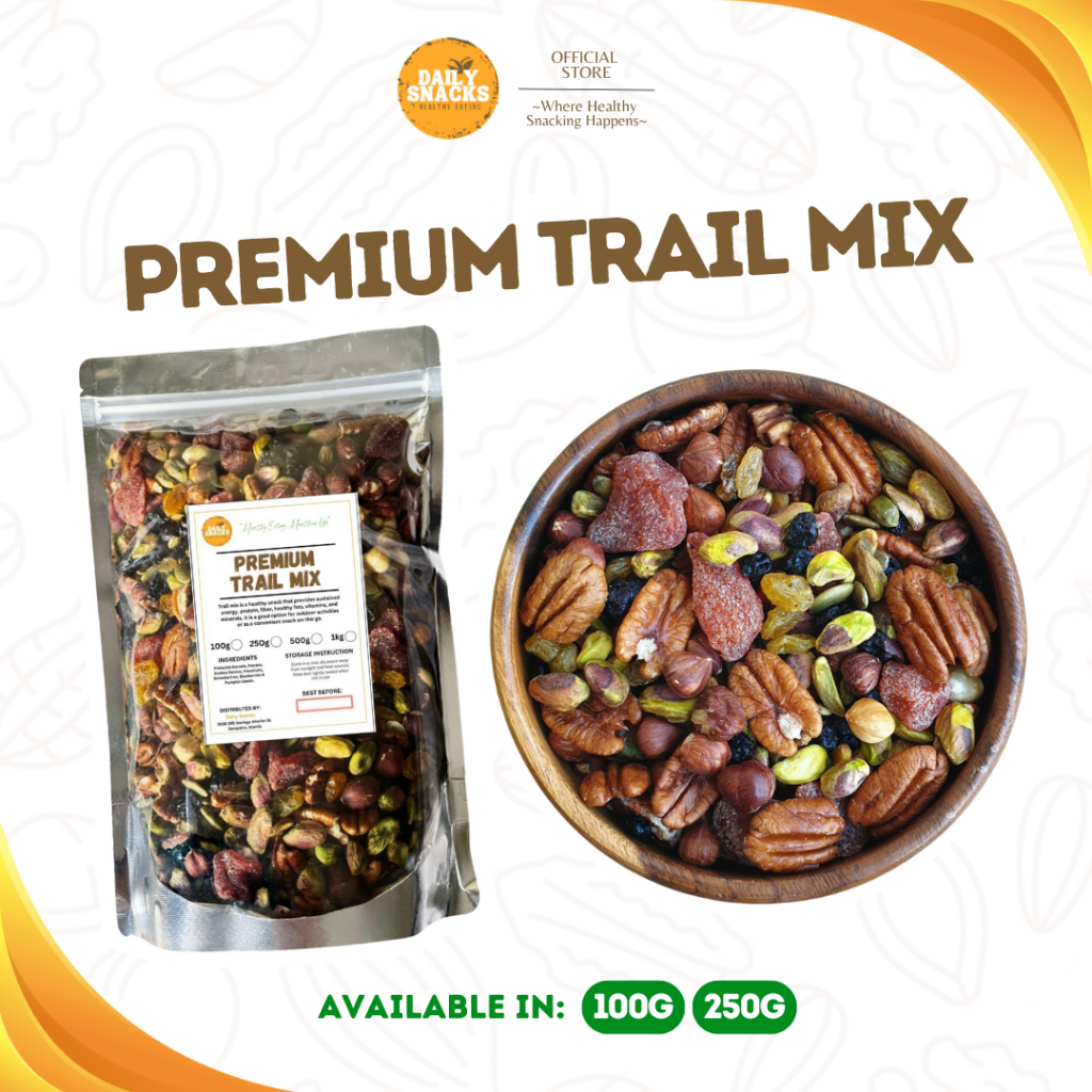 Daily Snacks Premium Trail Mix - 100g & 250g in Ziplock Pouch | Shopee ...