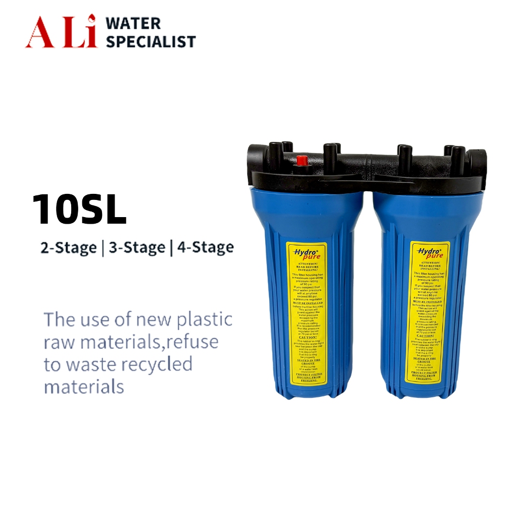 Hydropure 10" Deep Well Water Filter Housing Complete 2/3/4 Stages with ...