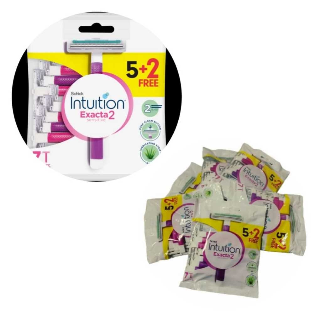 Schick Exacta 2 Sensitive Disposable Razor for Women (7pcs per pack ...