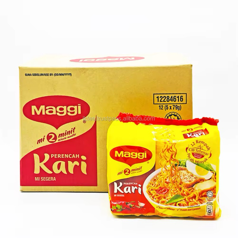 Original Spicy Malaysian Maggi Kari 2 min 1 box 12 packs | Shopee ...