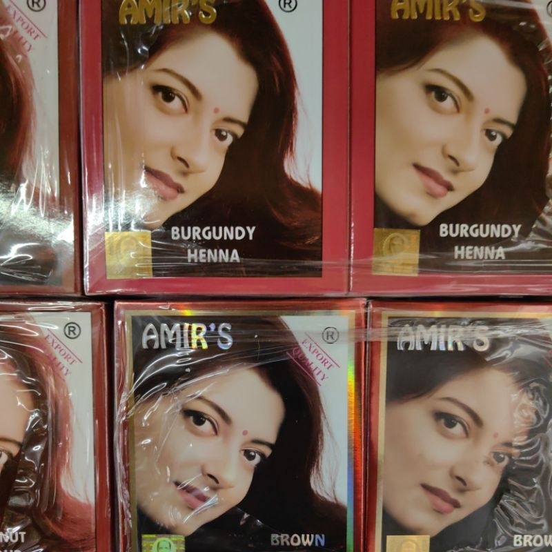 AMIRS BURGUNDY Henna Haircolor | Shopee Philippines