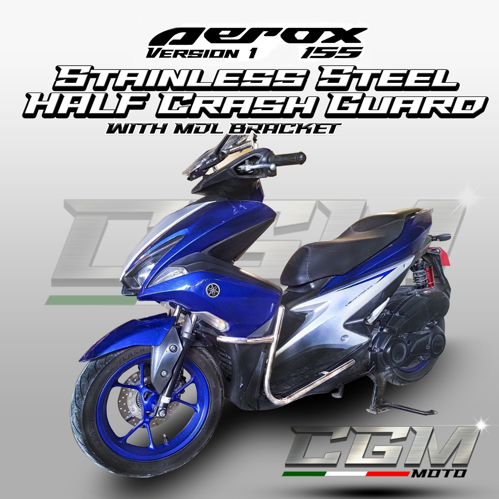 Aerox V1 Stainless Half Crashguard• Stainless Crash Guard for Aerox V1 ...
