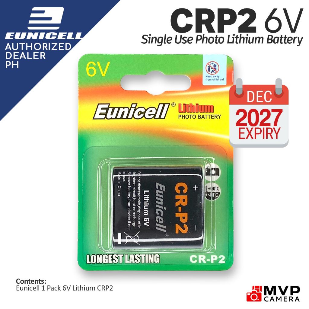 CR-P2 EUNICELL CRP2 6V Lithium Battery MVP CAMERA | Shopee Philippines