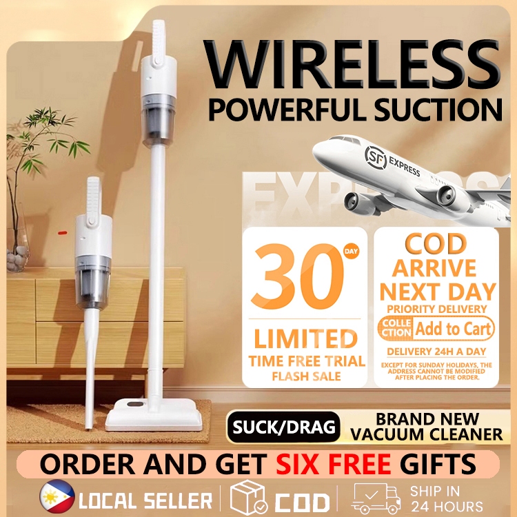Cordless Vacuum Cleaner Portable Home Handheld Vacuum 16000Pa Strong ...