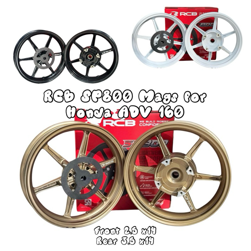 RCB SP800 MAGS HONDA ADV 150 ADV 160 14” LIKOD PALIT GULONG KA SYEMPRE ...