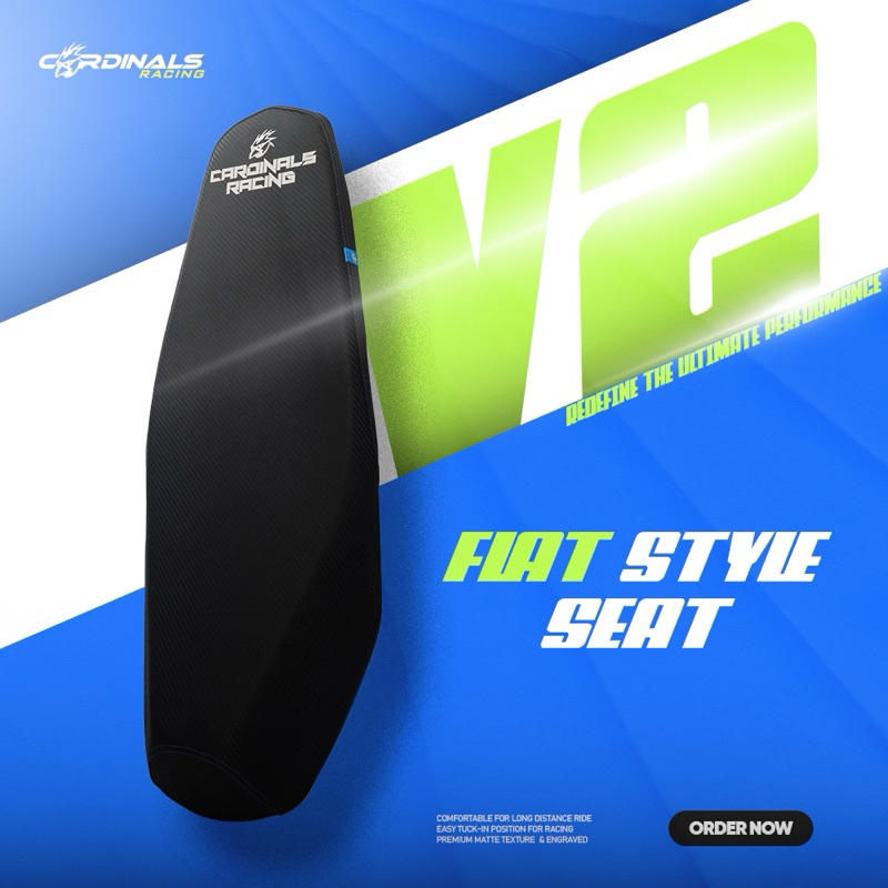 CARDINALS RACING - V2 FLAT STYLE SEAT FOR SNIPER 155 | Shopee Philippines