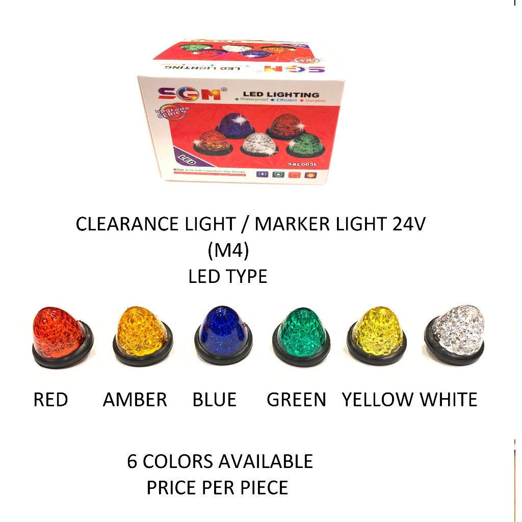 Clearance Light Side Marker Lamp LED TYPE 24V SAL003 (M4) for TRUCK ...