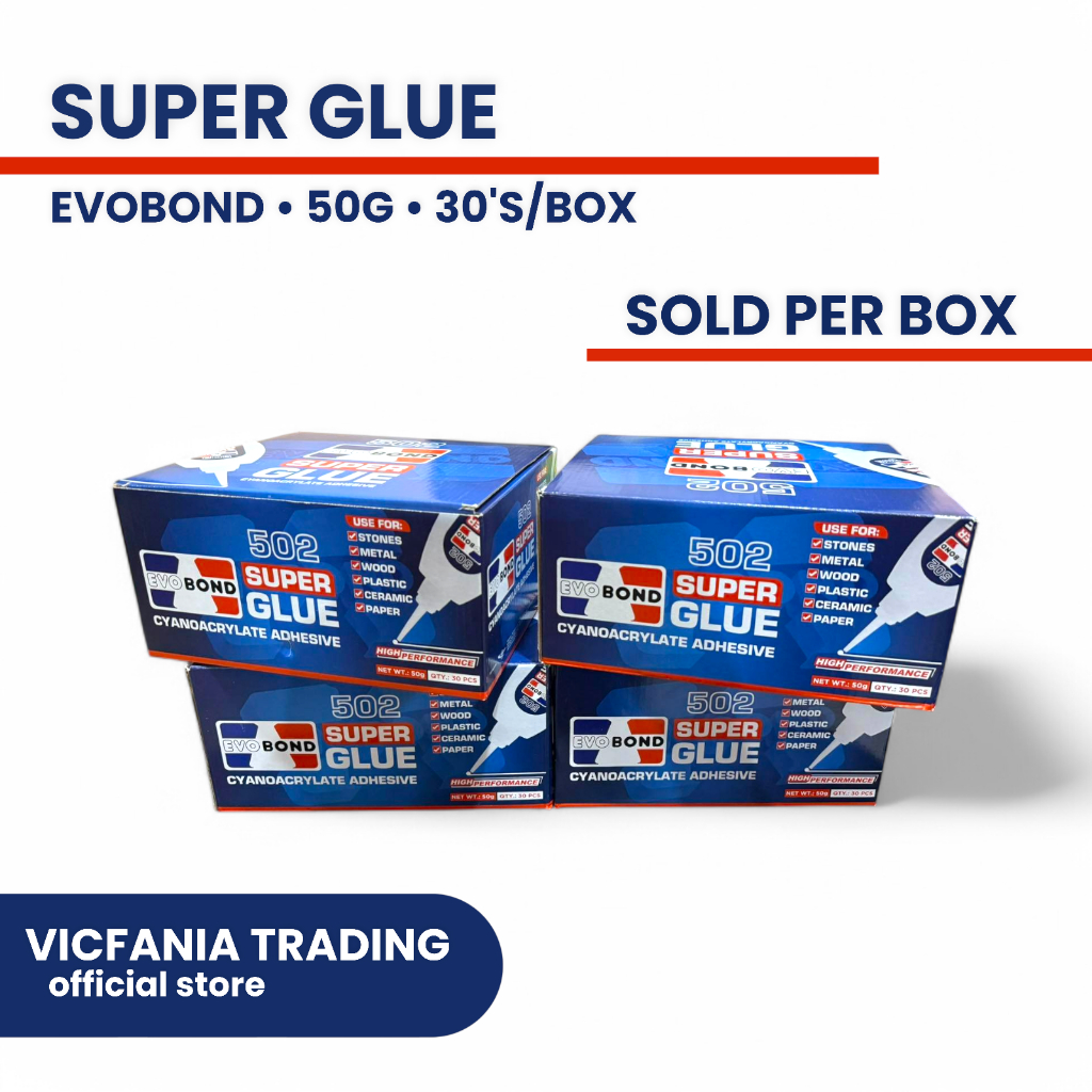 1BOX Super Glue EVOBOND 50g (30's per Box) | Shopee Philippines