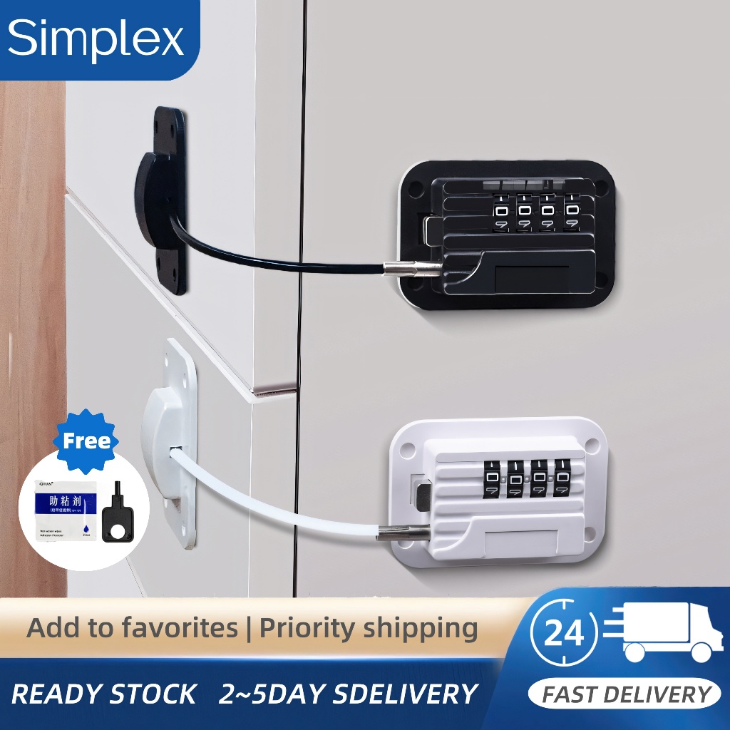 Cryptographic Refrigerator Door Lock Strong Adhesive Freezer Door Lock ...