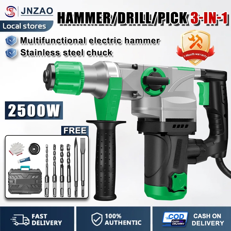 Demolition Electric Hammer 2500W 220V Heavy Duty Rotary Hammer Drill ...