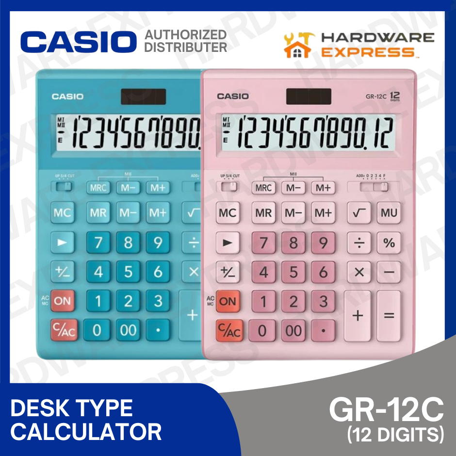 CASIO GR-12C Calculator Extra Large Display (12 Digits) | Shopee ...