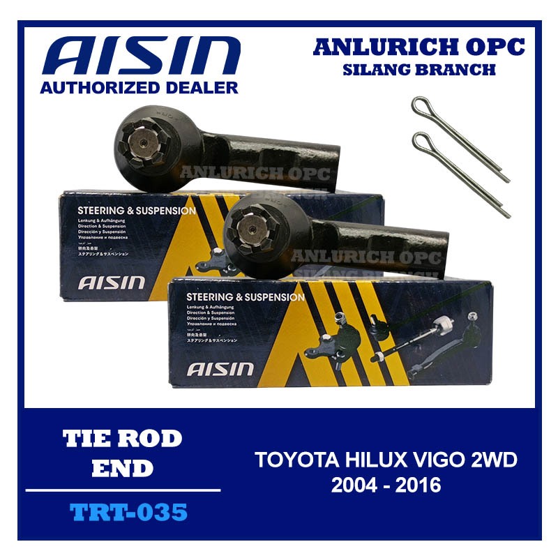 AISIN TIE ROD END (2PCS) TOYOTA HILUX VIGO 2WD 2004-2016 (TRT-035) | Shopee Philippines