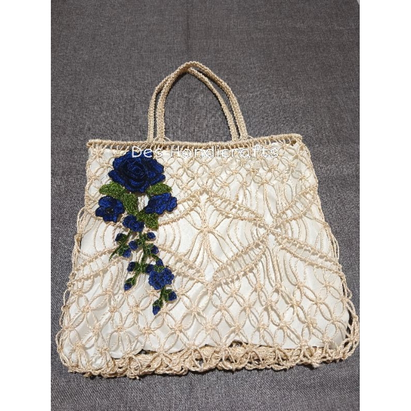 Abaca Beach Bag | Native Summer Bag | Handmade Tote Bag with or without ...