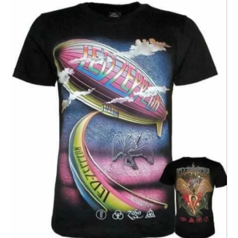 Rock Band Shirt Led Zeppelin Airplane Rock yeah brand Black shirt ...