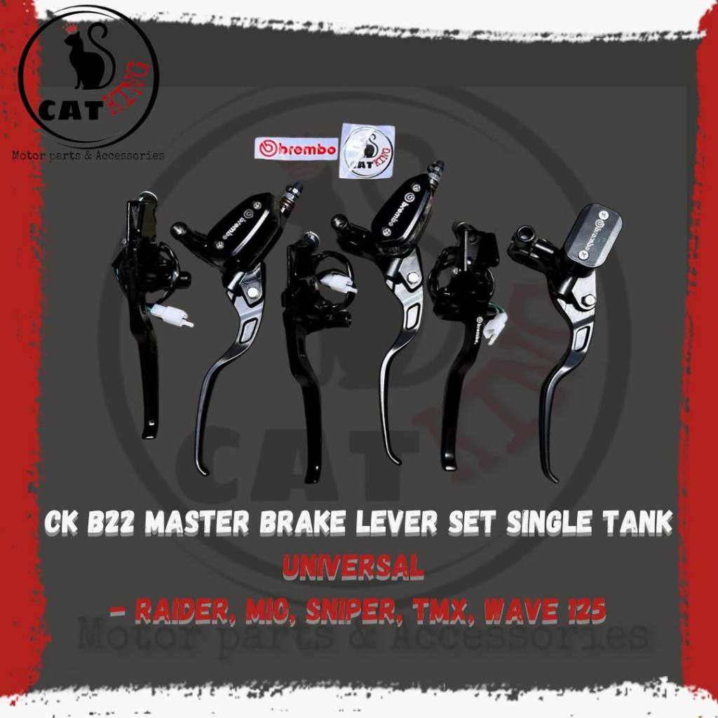 cK Brake Master (B22) Set Single Tank- Raider , Wave , Xrm , Rs125 , Rs150 , Rusi Etc ...