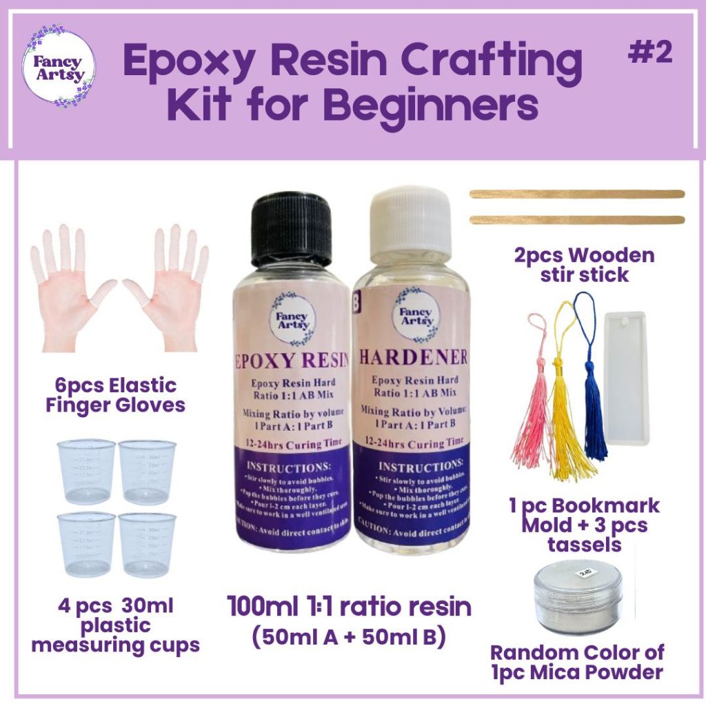Resin Epoxy Crafting Kit for Beginners/Resin Beginner kit | Shopee ...