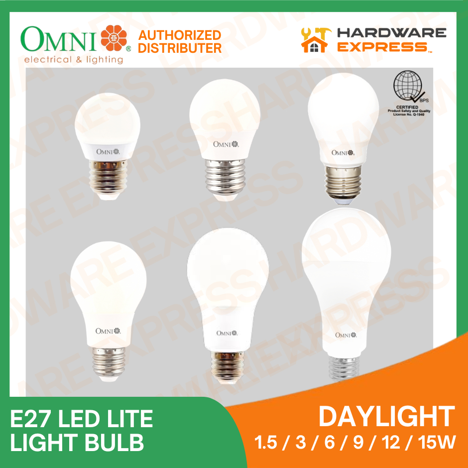 OMNI LED Lite Bulb / Light Bulb DAYLIGHT E27 | Shopee Philippines
