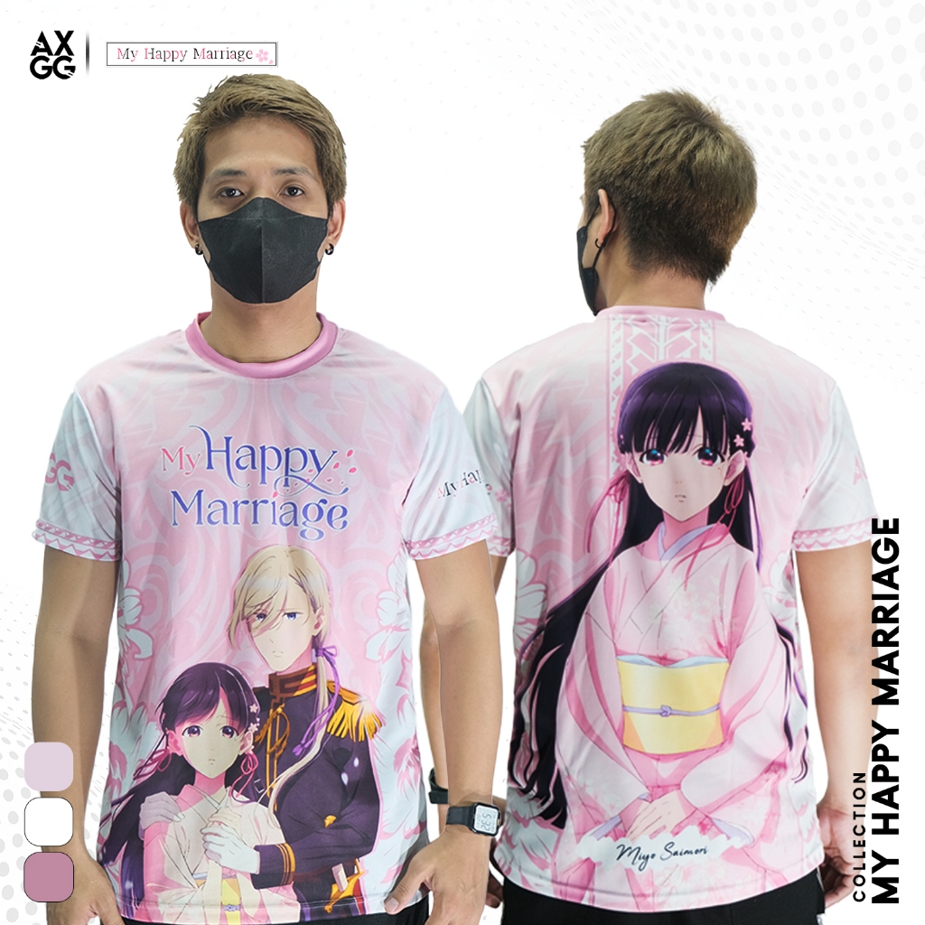 AXGG Limited Edition ' My Happy Marriage ' Anime Shirt | Shopee Philippines