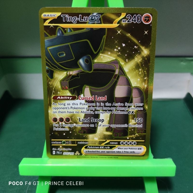 Pokemon TCG - Ting-Lu ex Gold Secret Rare | Shopee Philippines