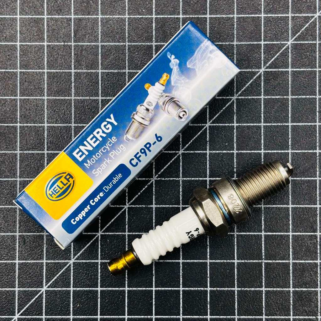 HELLA SPARK PLUG CF9P-6 SINGLE TIP LONG THREAD | Shopee Philippines