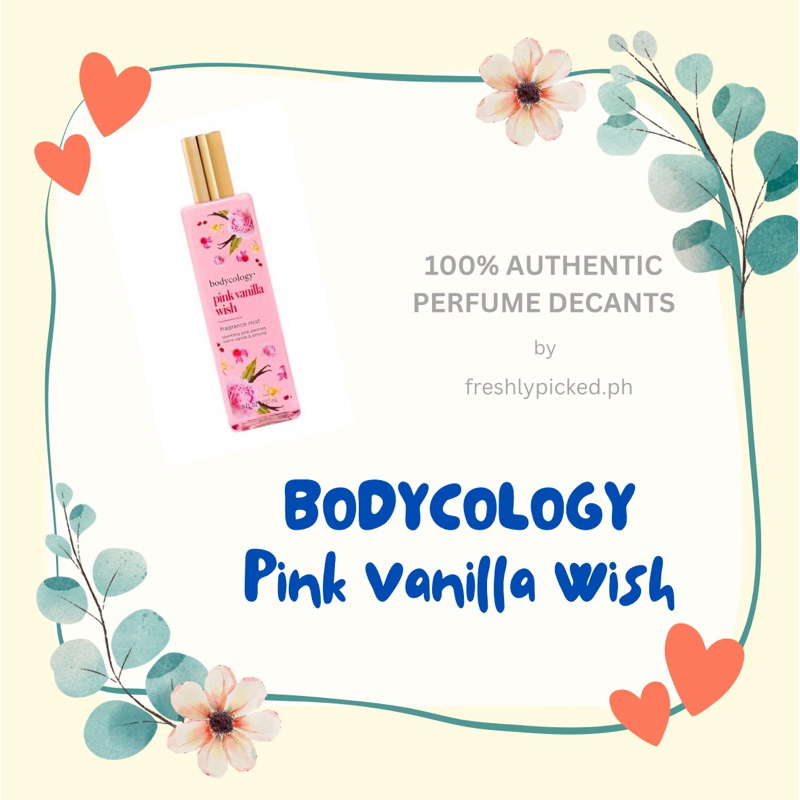 [decant] Authentic Bodycology Body Mist - Pink Vanilla Wish (dupe of ...