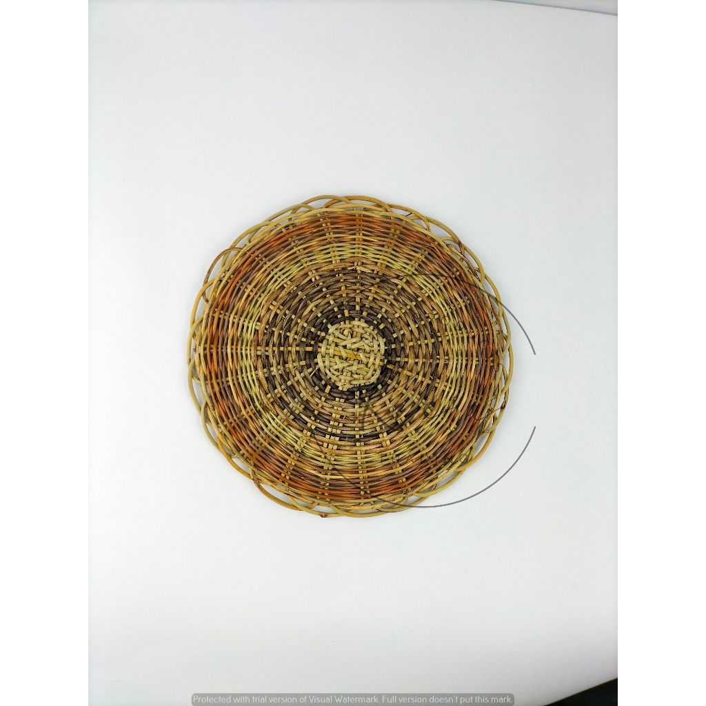 Nito Rattan Native Round Hot Pad Hotpad Wall Design | Shopee Philippines
