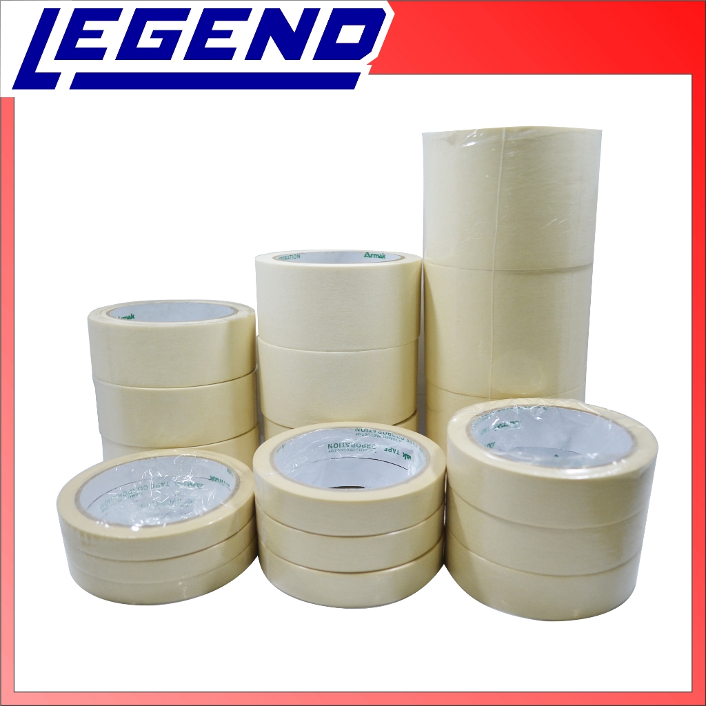 Armak Masking Tape (12mm 1/2)(18mm 3/4)(24mm 1inch)(36mm 1-1/2)(48mm ...