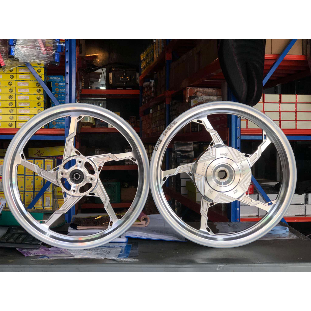 BOM RANGSIT BOM X SABER MAGS FOR CLICK (SILVER) FREE PITO | Shopee ...