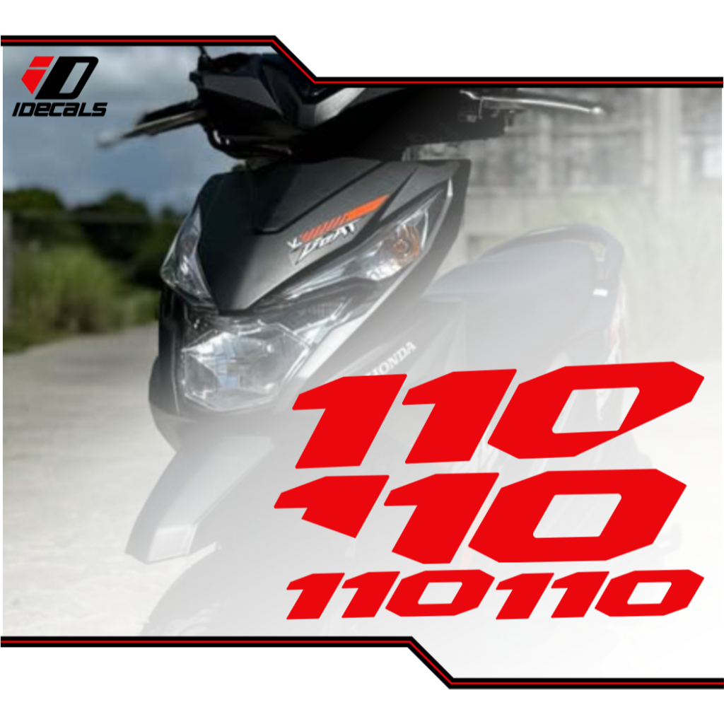 HONDA BEAT FI 110 PAIR STICKER 2 v2 v3 | Shopee Philippines