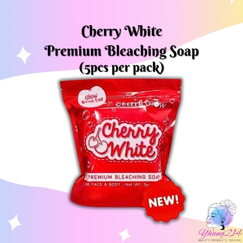 Cherry Glow Cherry White Premium Bleaching Soap (75grams x 5 soaps per ...
