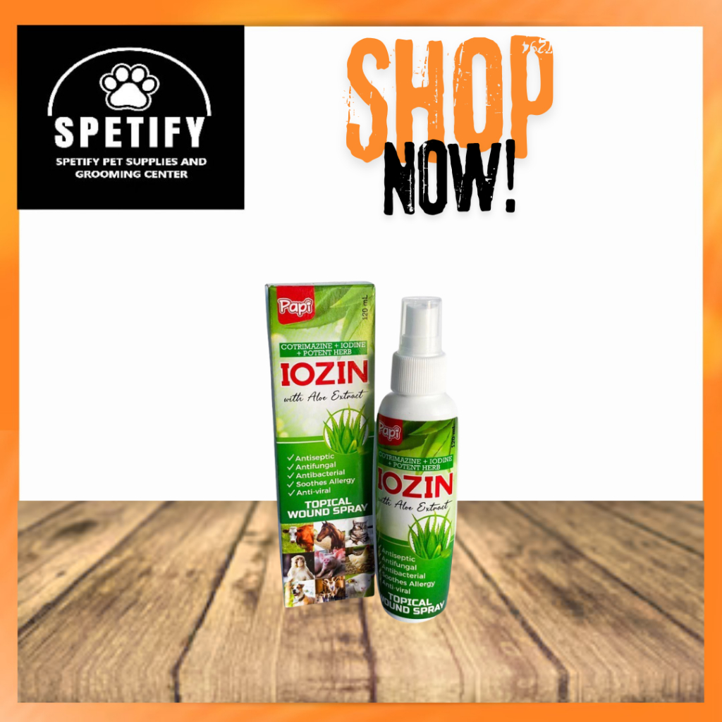 papi iozin and eazy heal topical wound spray for cats and dogs | Shopee ...