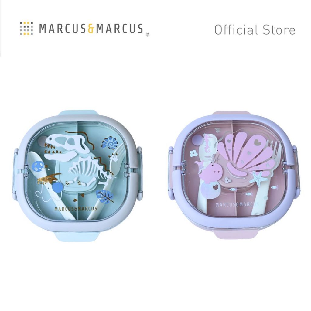 Marcus & Marcus Stainless Steel Lunch Box (2 Tier) | Shopee Philippines
