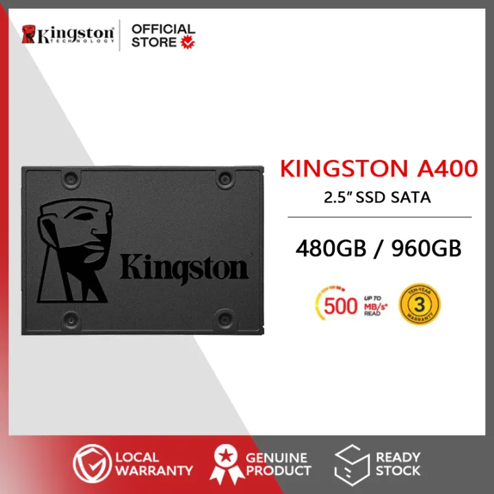 Kingston A400 480GB/960GB SSD 2.5-Inch SATA III TLC 6GB/s Internal SSD (SA400S37/480G) | Shopee ...