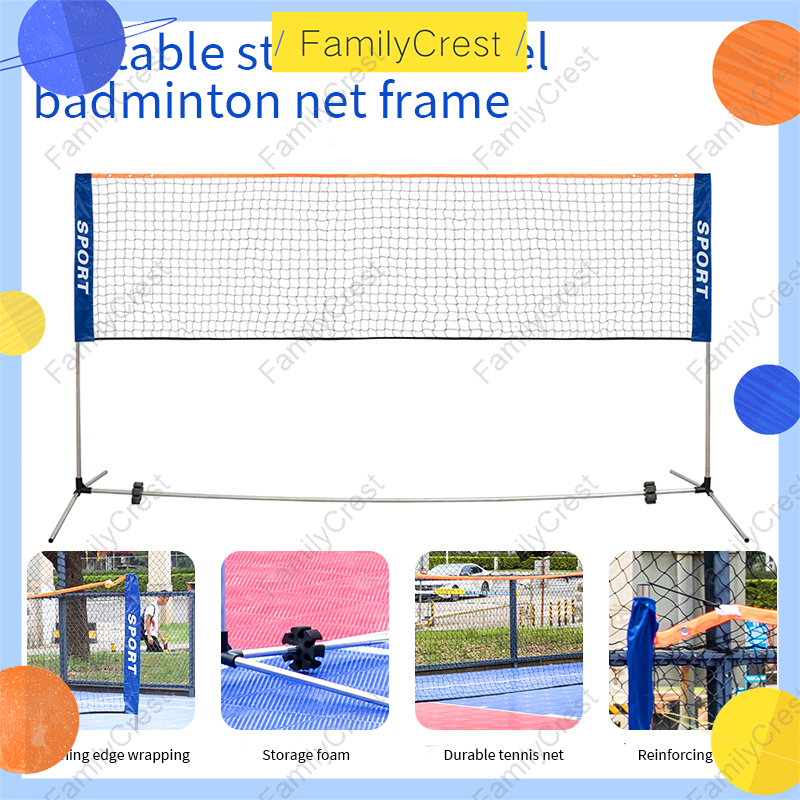 FamilyCrest Badminton Net Foldable Stand Adjustable Height Portable ...