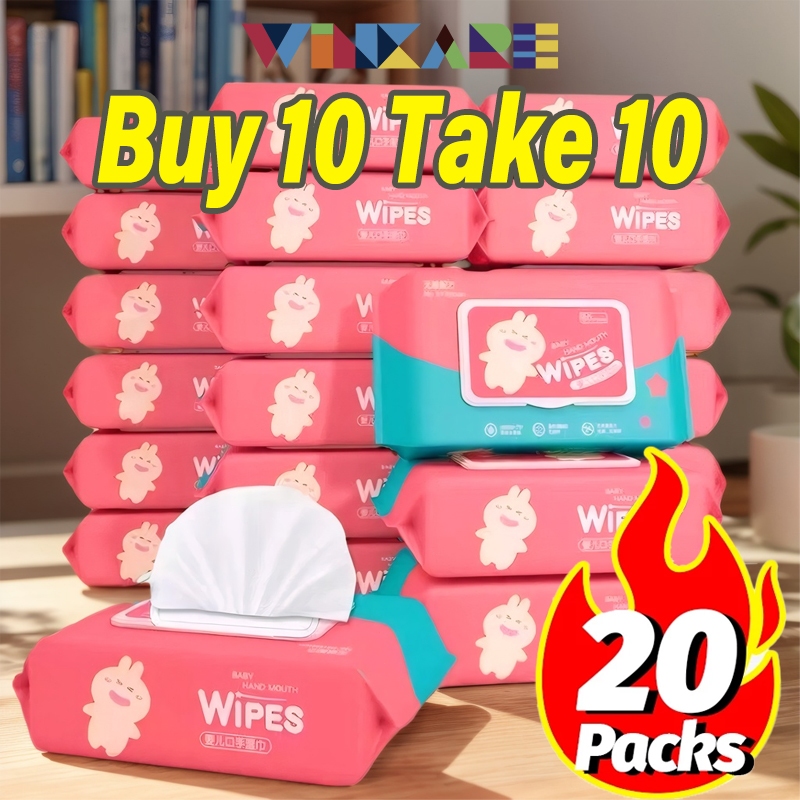 20 Packs Wipes for Baby Organic Baby Wipes 80pcs Per Pack - 99% Water, Hypoallergenic, Non ...