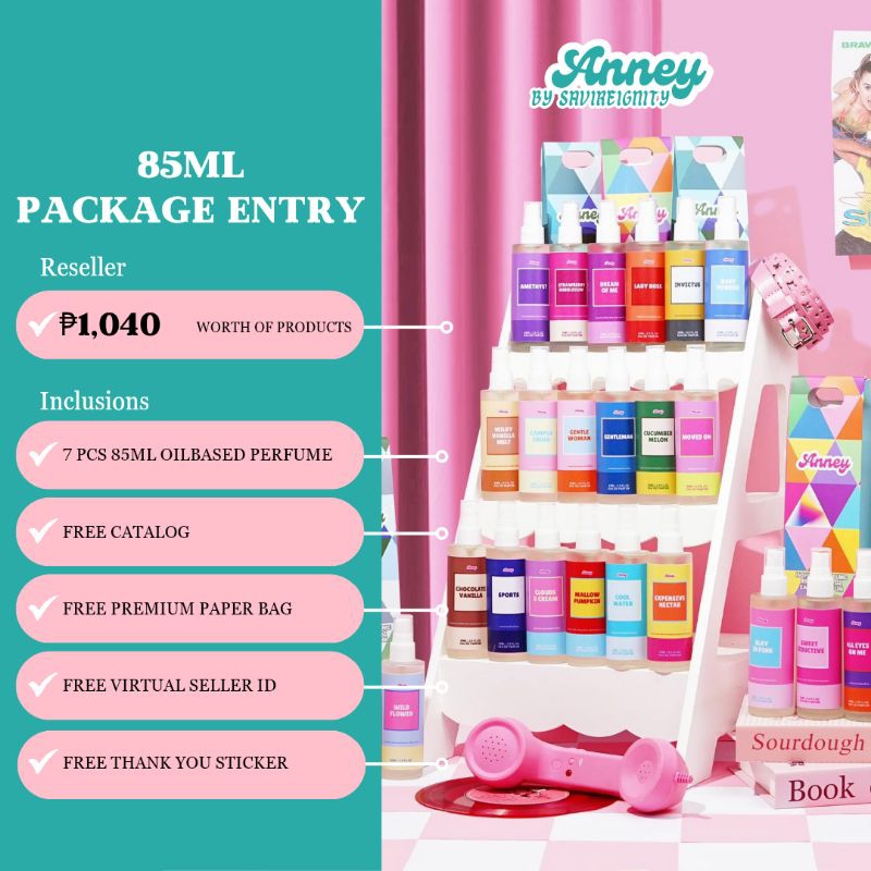 Anney Perfume Series | 85ML Oil-based Perfume Reseller Package | Shopee ...