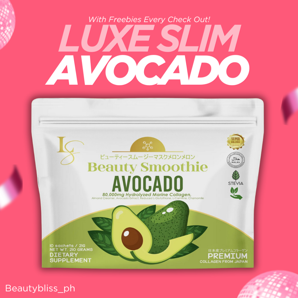 LUXE SLIM Avocado Beauty Smoothie Collagen Drink 10 Sachet | Whitening ...