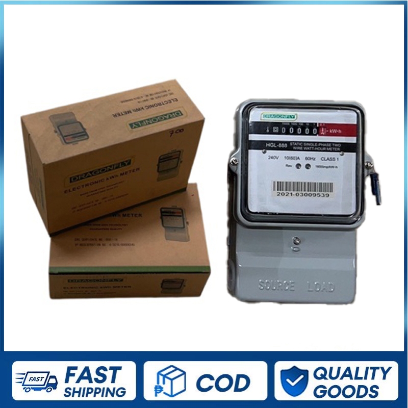 Dragonfly Electric Meter Analog Meter 10(60)A 240V ERC Approved HGL-888 ...
