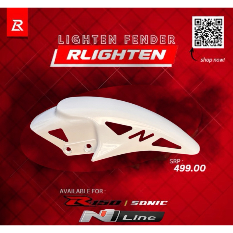 Lighten Front fender raider150/Nice125/Sonic “Nline Series” | Shopee ...