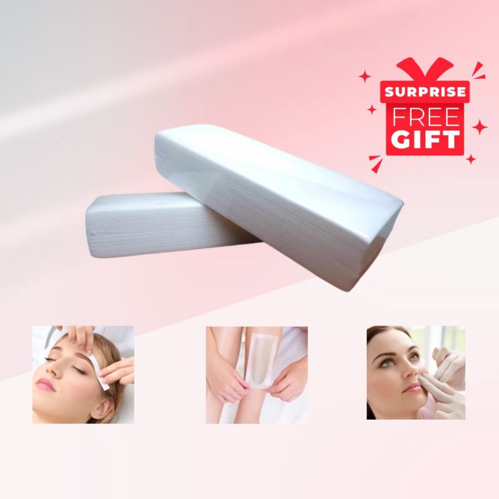 100Pcs Reusable Hair Removal Tool Depilatory Paper Removal Wax Strips ...