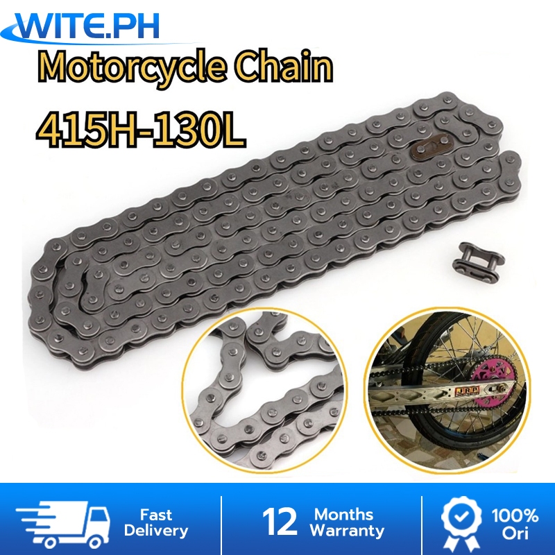 Motorcycle Chain Color 428H -130L/415-130L (Made in Thailand) | Shopee ...