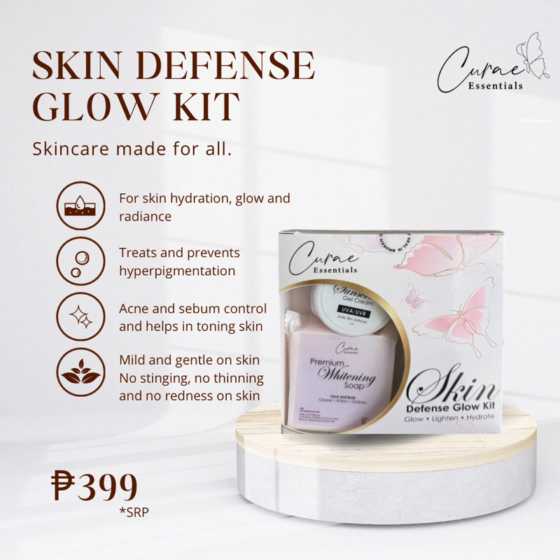 CURAE Skin Defense Glow Kit (NEW PACKAGING) | Shopee Philippines